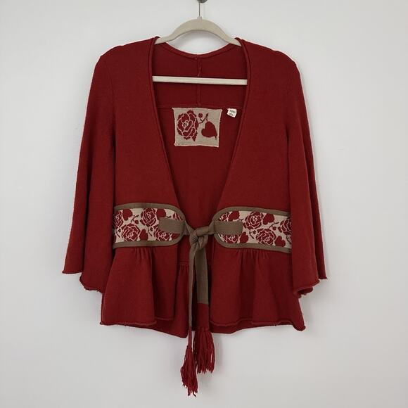 Anthropologie | Sweaters | Anthropologie Womens Xl Wool Cashmere Red ...